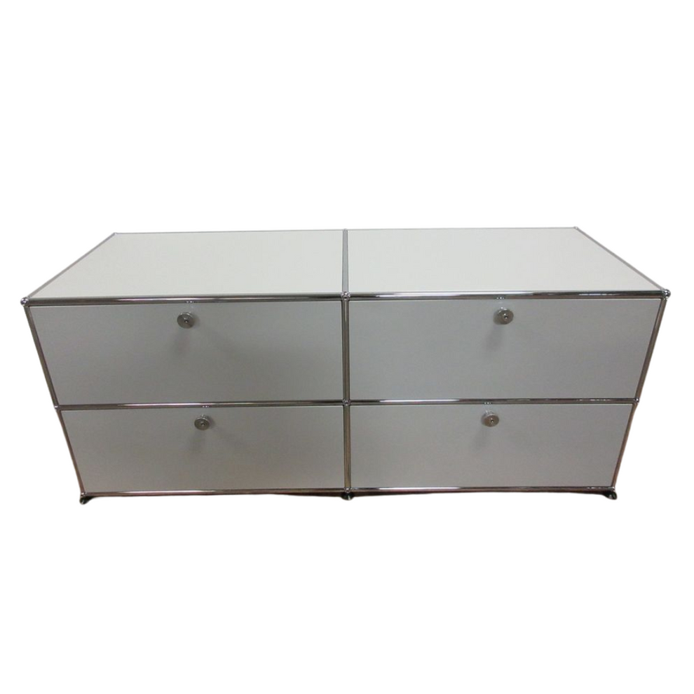 USM Haller Cabinet 2x2 with 4 Drawers in Light Grey – Bygone Icons