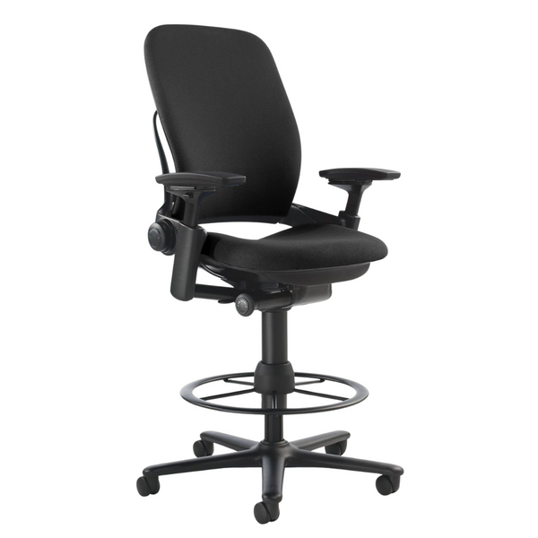 Steelcase Leap V2 Drafting Stool in Black – Bygone Icons