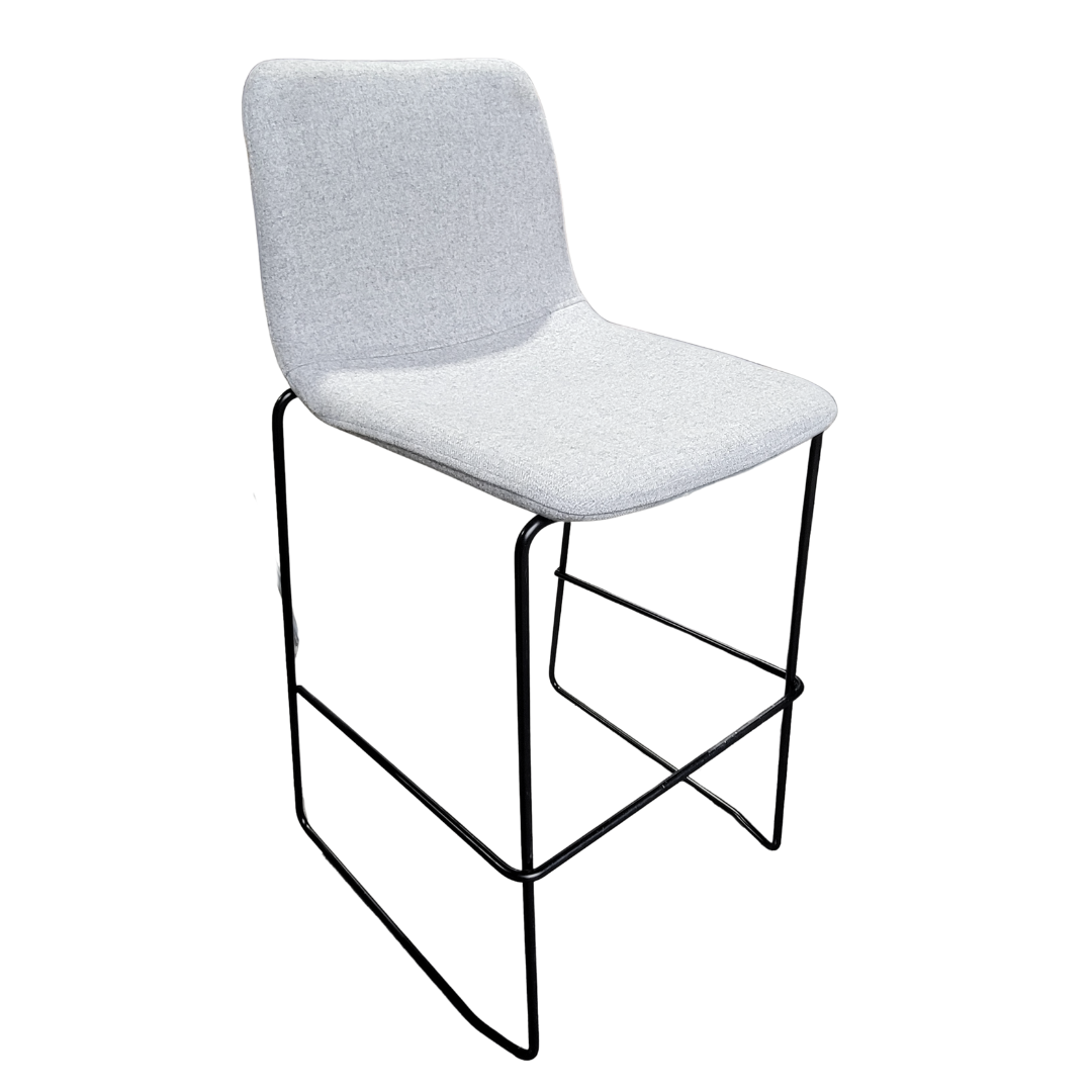 NaughtOne Polly Bar Height Stool in Light Grey – Bygone Icons