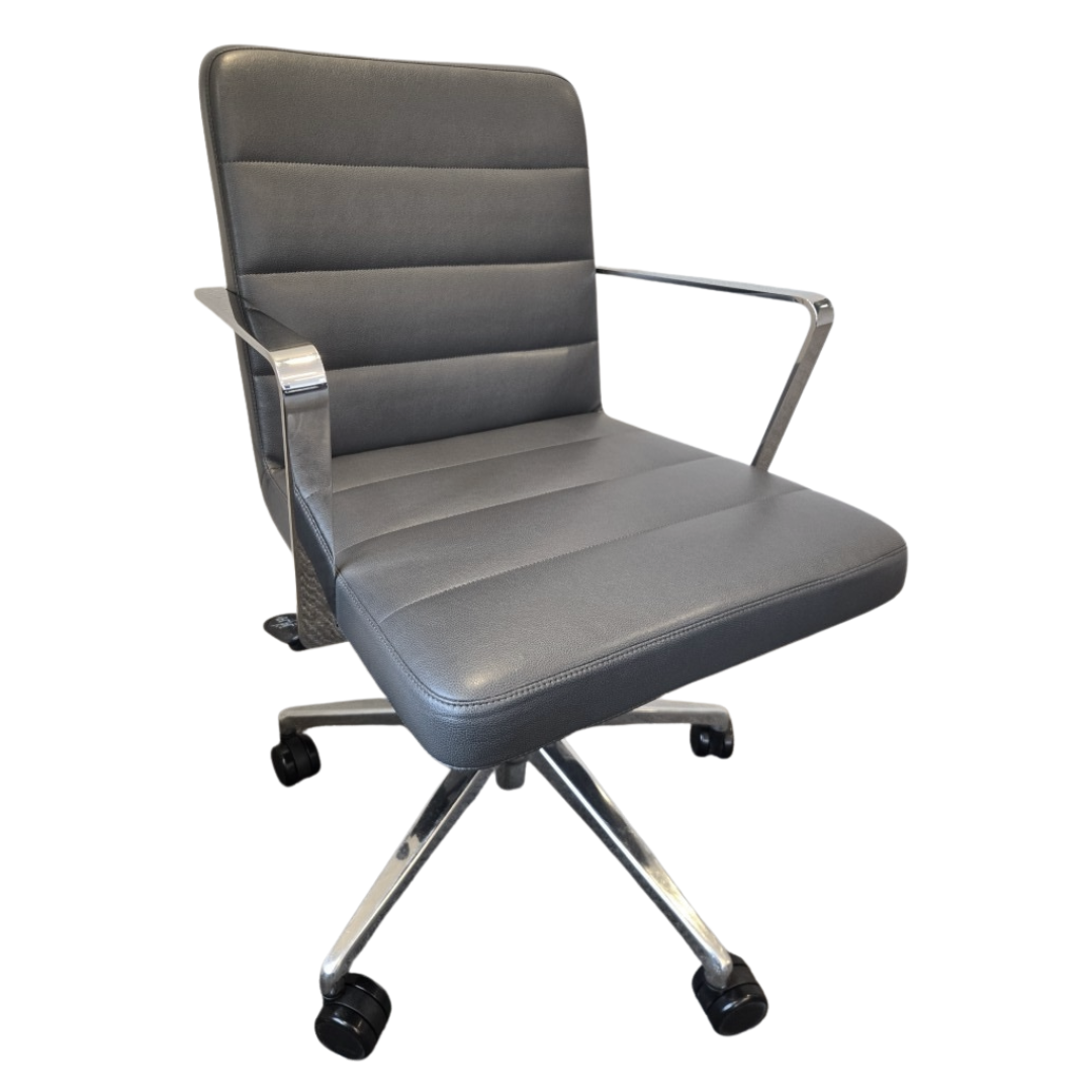 Bernhardt Design Duet Conference Chair in Grey – Bygone Icons